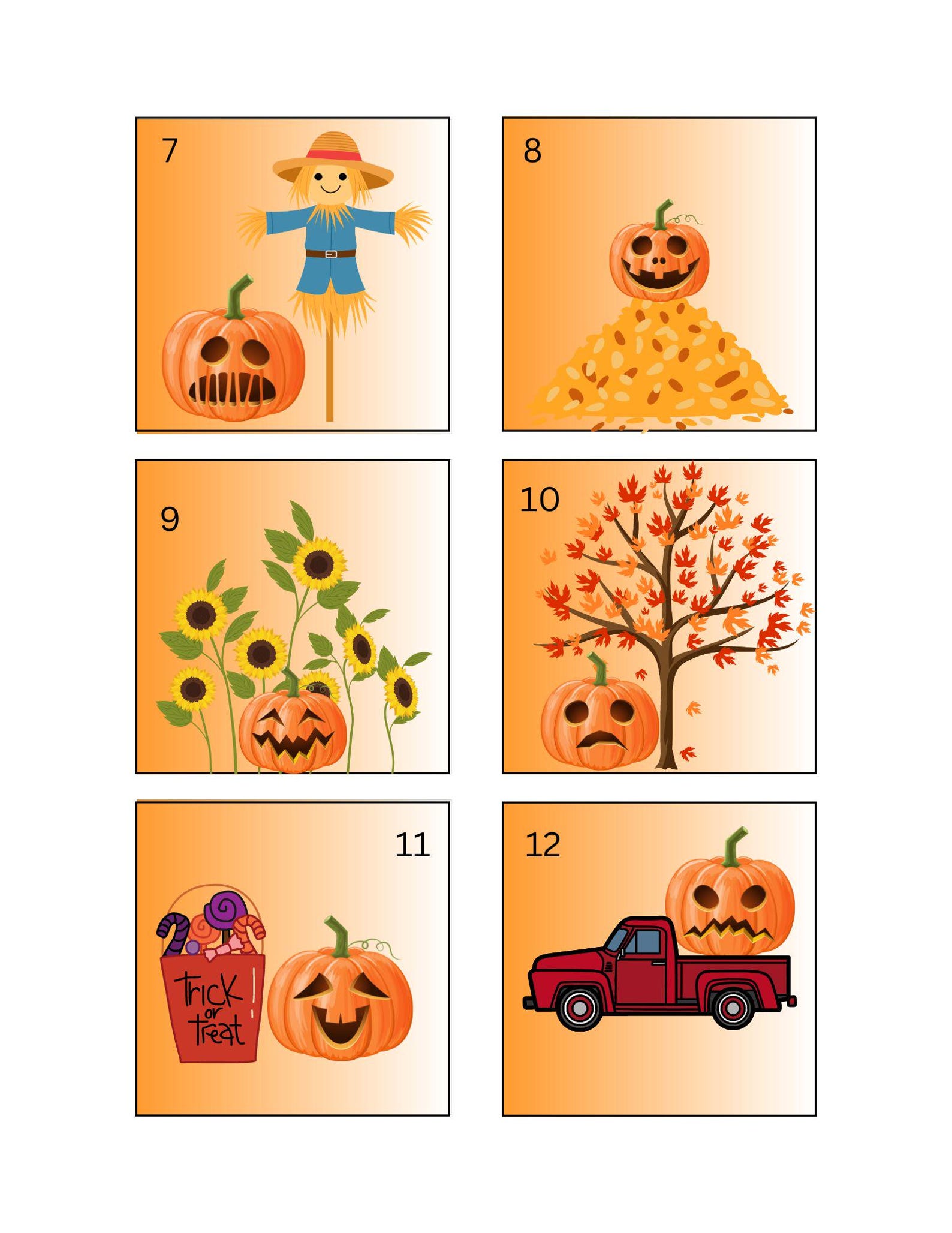 Pumpkin Hunt Game Halloween - Etsy
