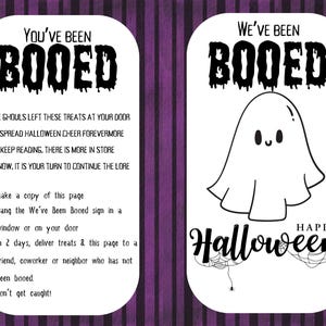 You've Been Booed, We've Been Booed Halloween Game - Etsy