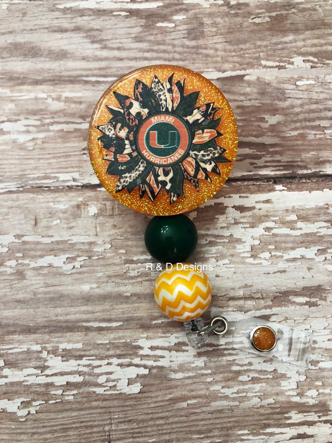 Miami Hurricanes Badge Reel University of Miami Badge Reel - Etsy