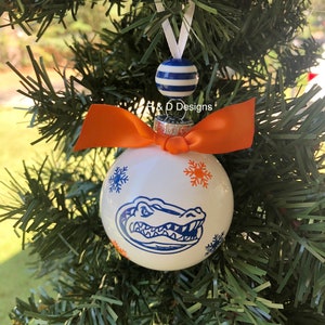 Florida Gators Christmas Ornament, Florida Gators Holiday Ornament ...