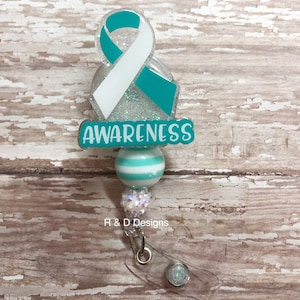 Cervical Cancer Badge Reel, Cancer Badge Reel, Nursing Badge Reel ...