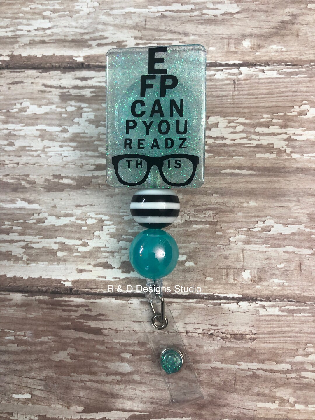 Optical Eye Chart Badge Reel, Ophthalmology, Eye, Eyeball, Optometrist ...