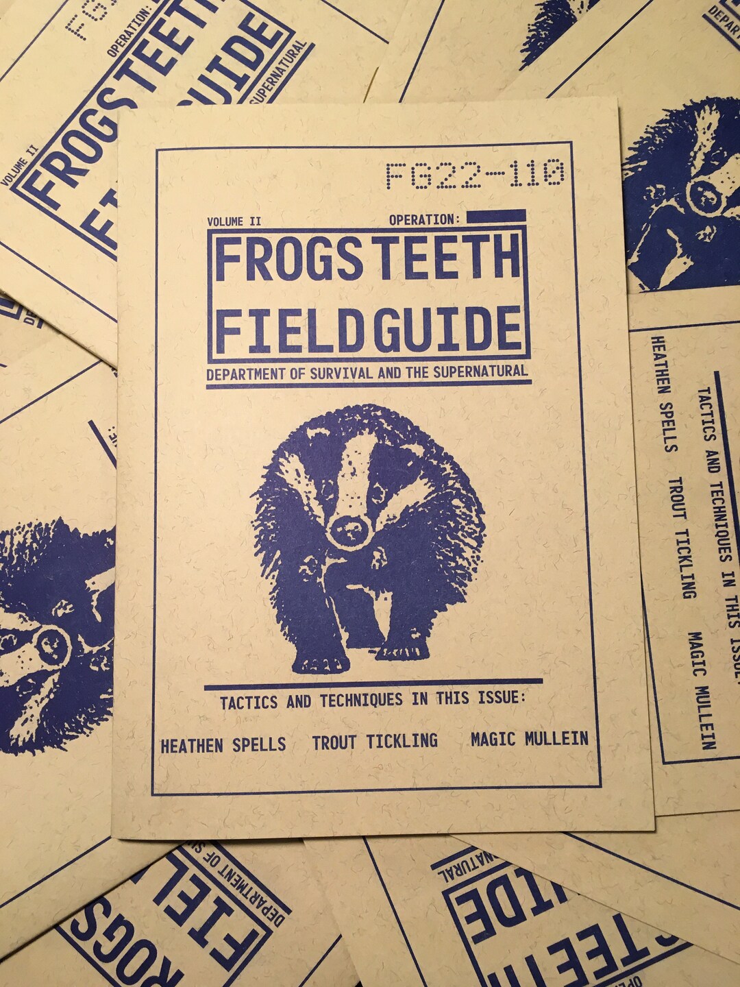 Frogs Teeth Field Guide FG22-110 - Etsy