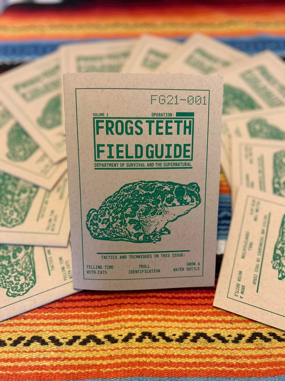 Frogs Teeth Field Guide FG21-001 - Etsy