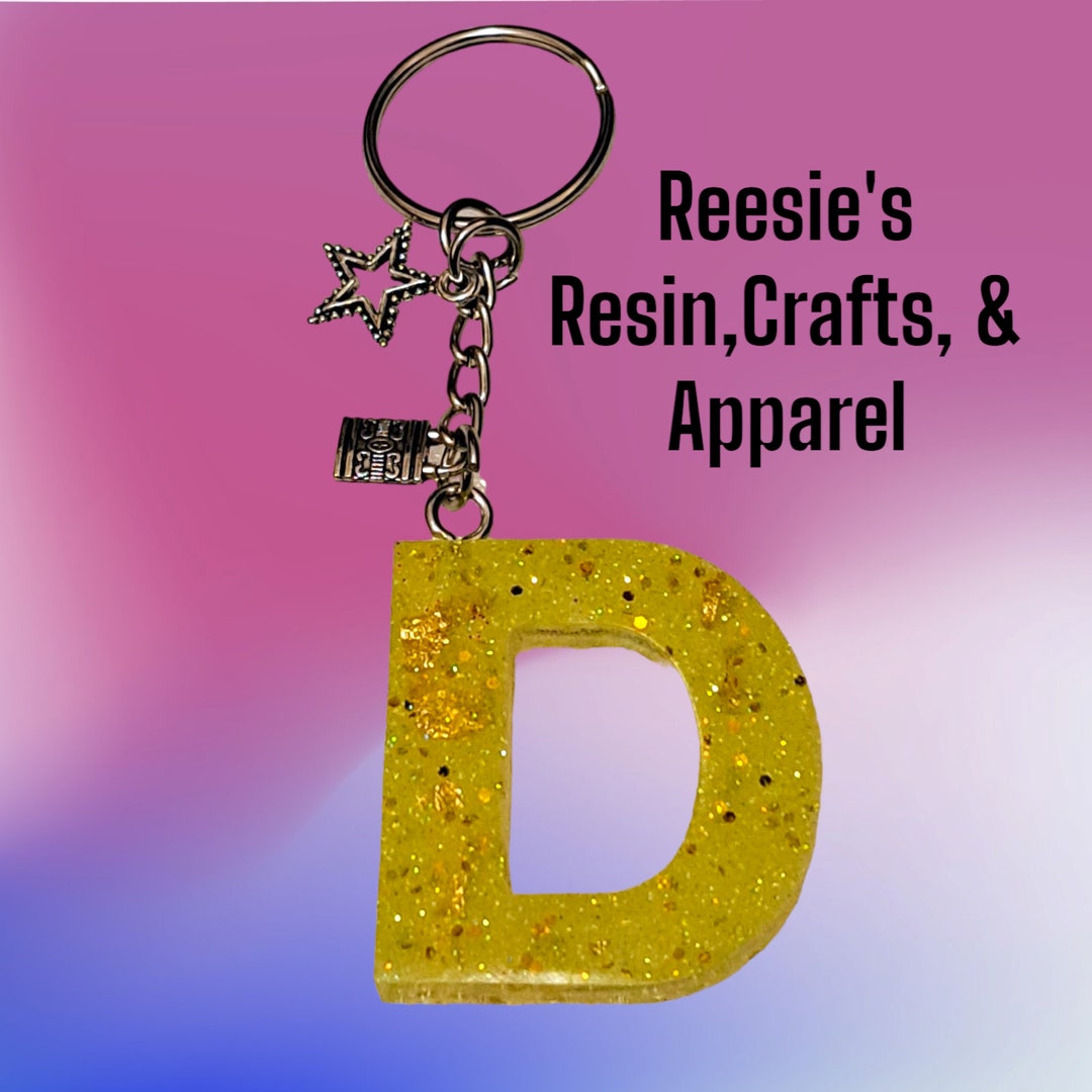 Letter D Keychain - Etsy