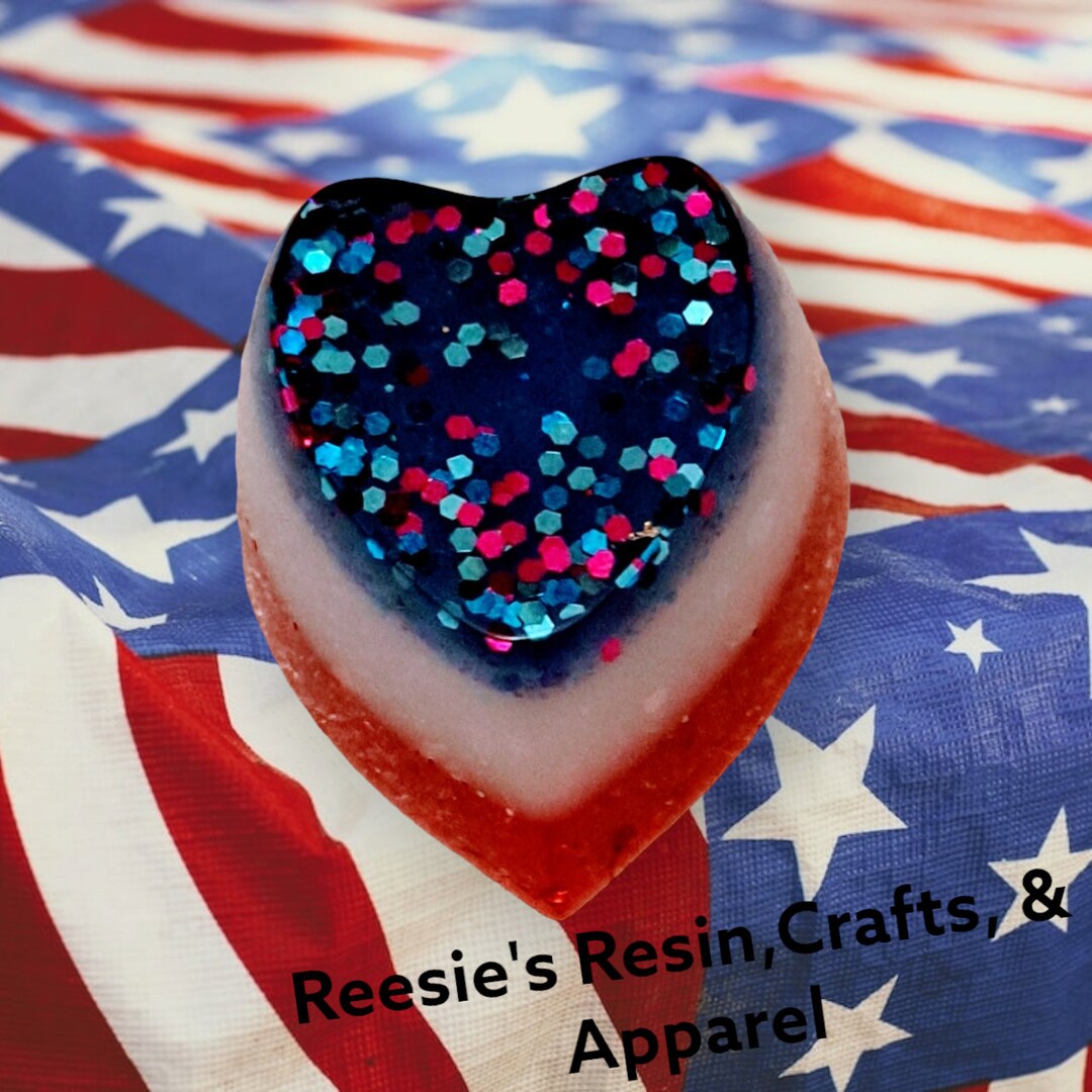 Patriotic Heart Paperweight - Etsy