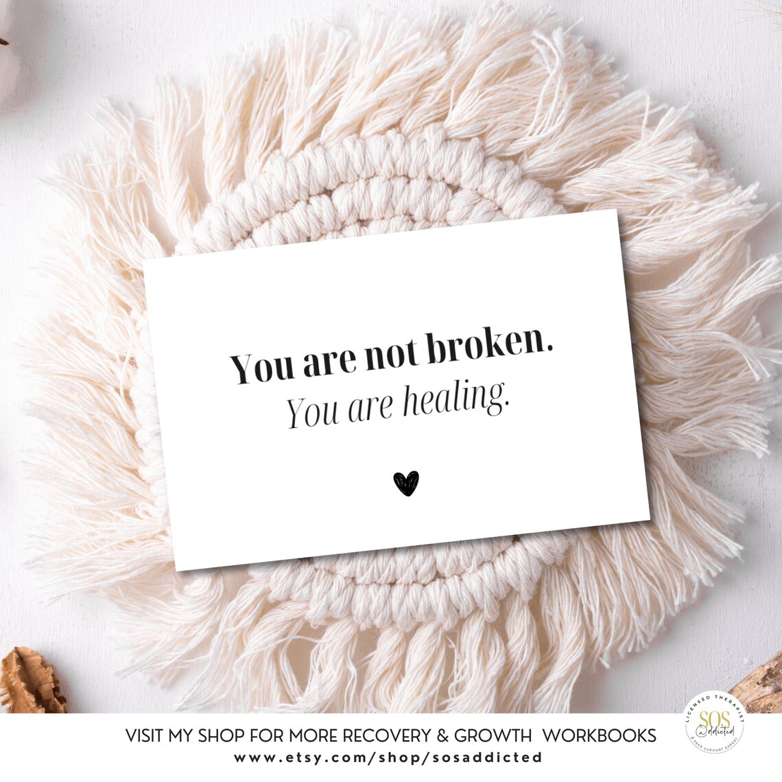 Gentle Reminders Affirmation Cards, Anxiety Printable Self Love Card ...