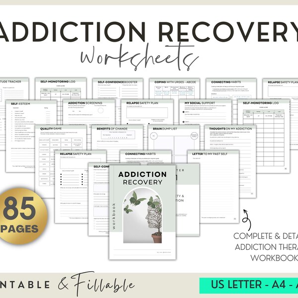 Worksheets for Substance Use Counselor - Etsy
