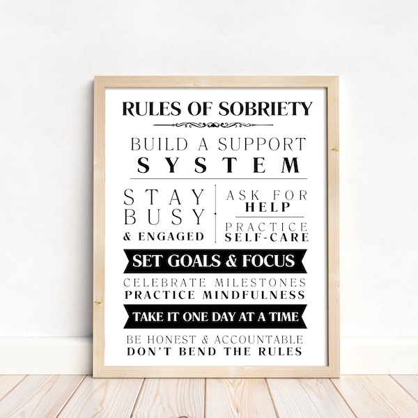 Sobriety Tracker Printable Sheets Motivational Page - Etsy Canada