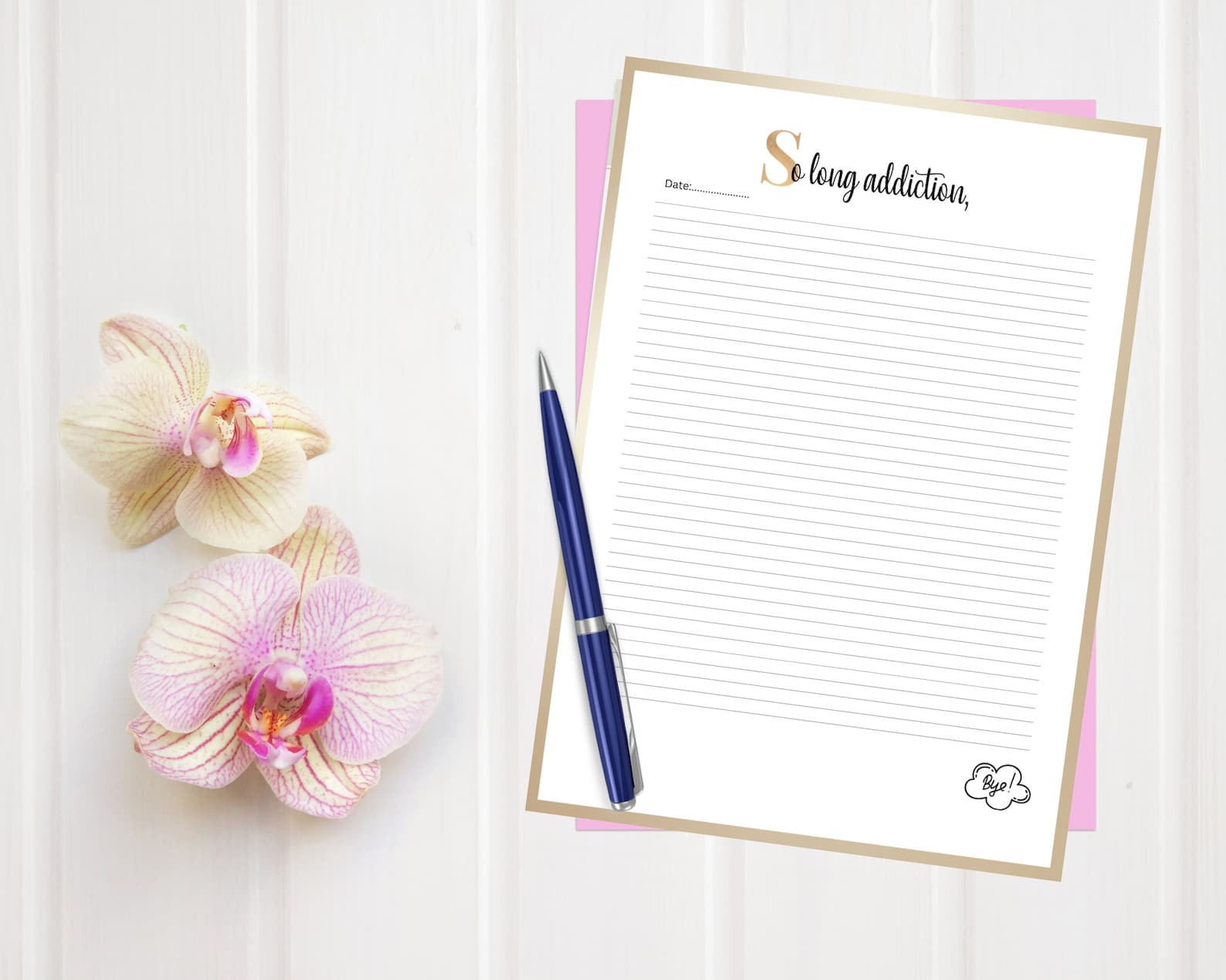 Therapy Worksheets for Addiction Recovery, Addiction Breakup Letter and ...