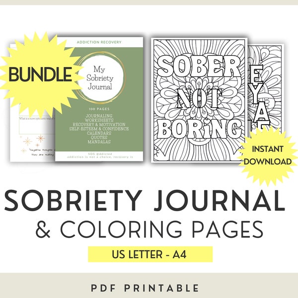 Recovery Coloring Pages - Etsy