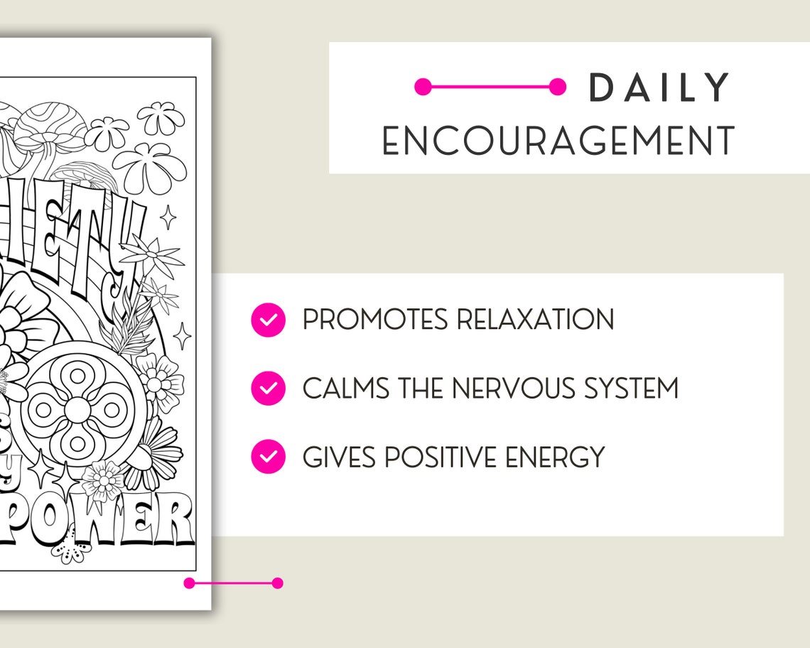 Sobriety Coloring Pages, Retro Groovy Addiction Recovery Coloring Book ...