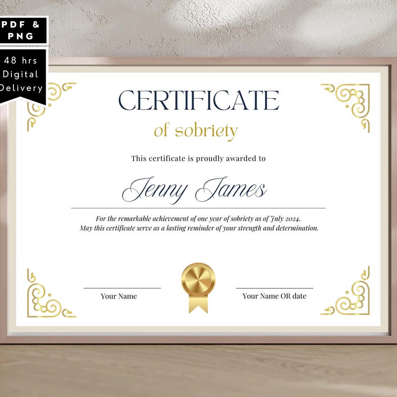 Certificate 30 10 - Etsy