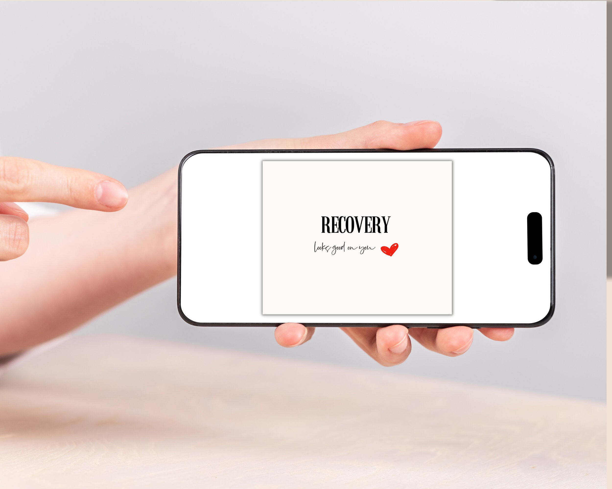 Printable Recovery Card, Digital Valentines Card, Addiction Recovery ...