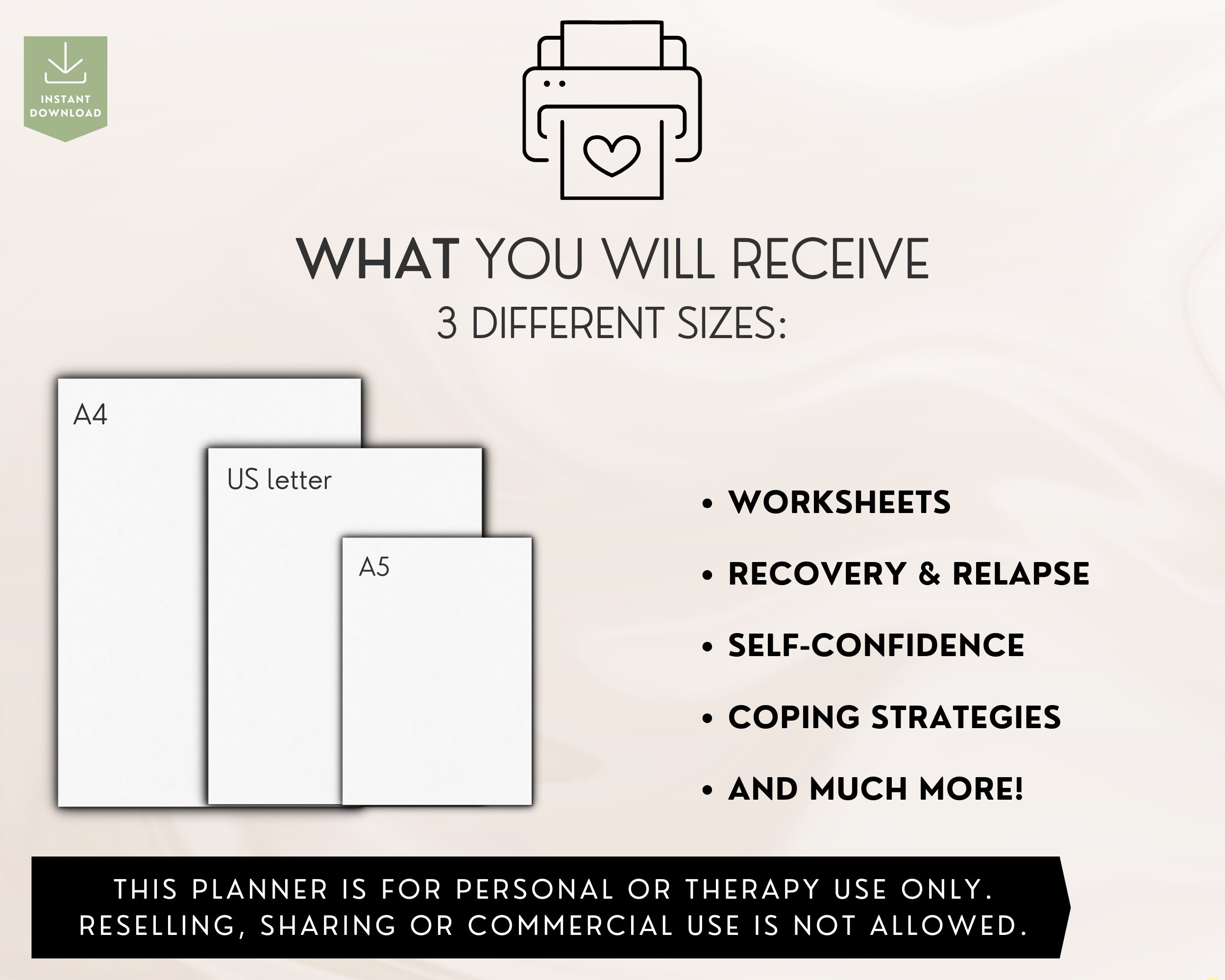 Sobriety Journal And Workbook For Addiction Recovery Counselor