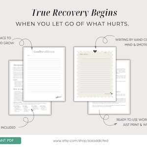 Addiction Recovery Therapy Worksheets - Break-up Letter to Addiction ...