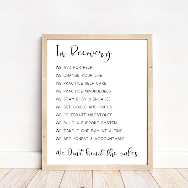 Recovery Posters - Etsy