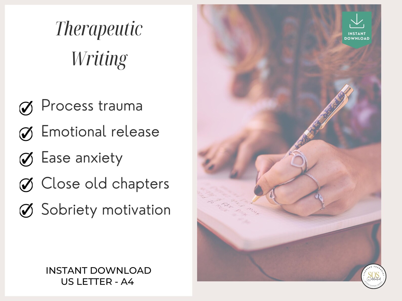 Addiction Recovery Therapy Worksheets - Break-up Letter to Addiction ...