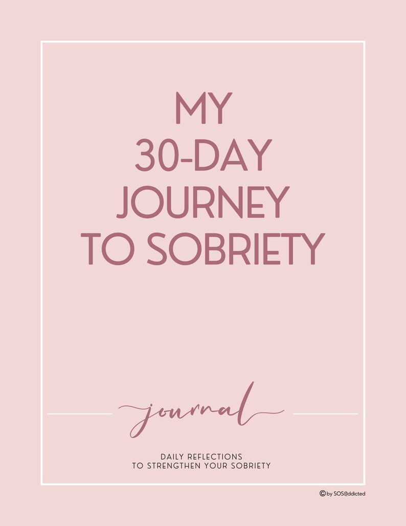 30 Day Sobriety Journal, Guided Daily Weekly Monthly Reflections, Recovery Affirmations ...