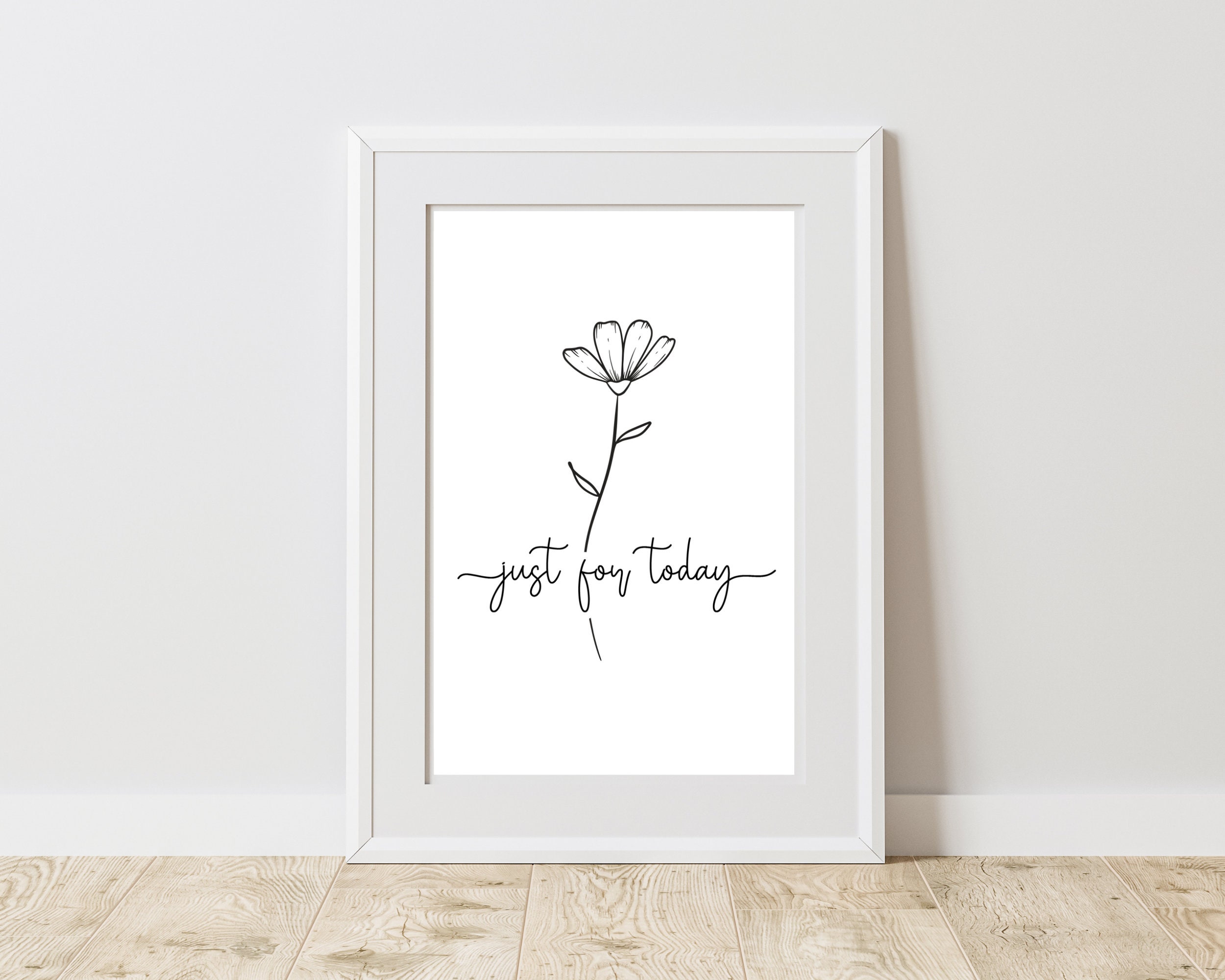 Just for Today Printable Poster, AA Motivational Addiction Recovery ...