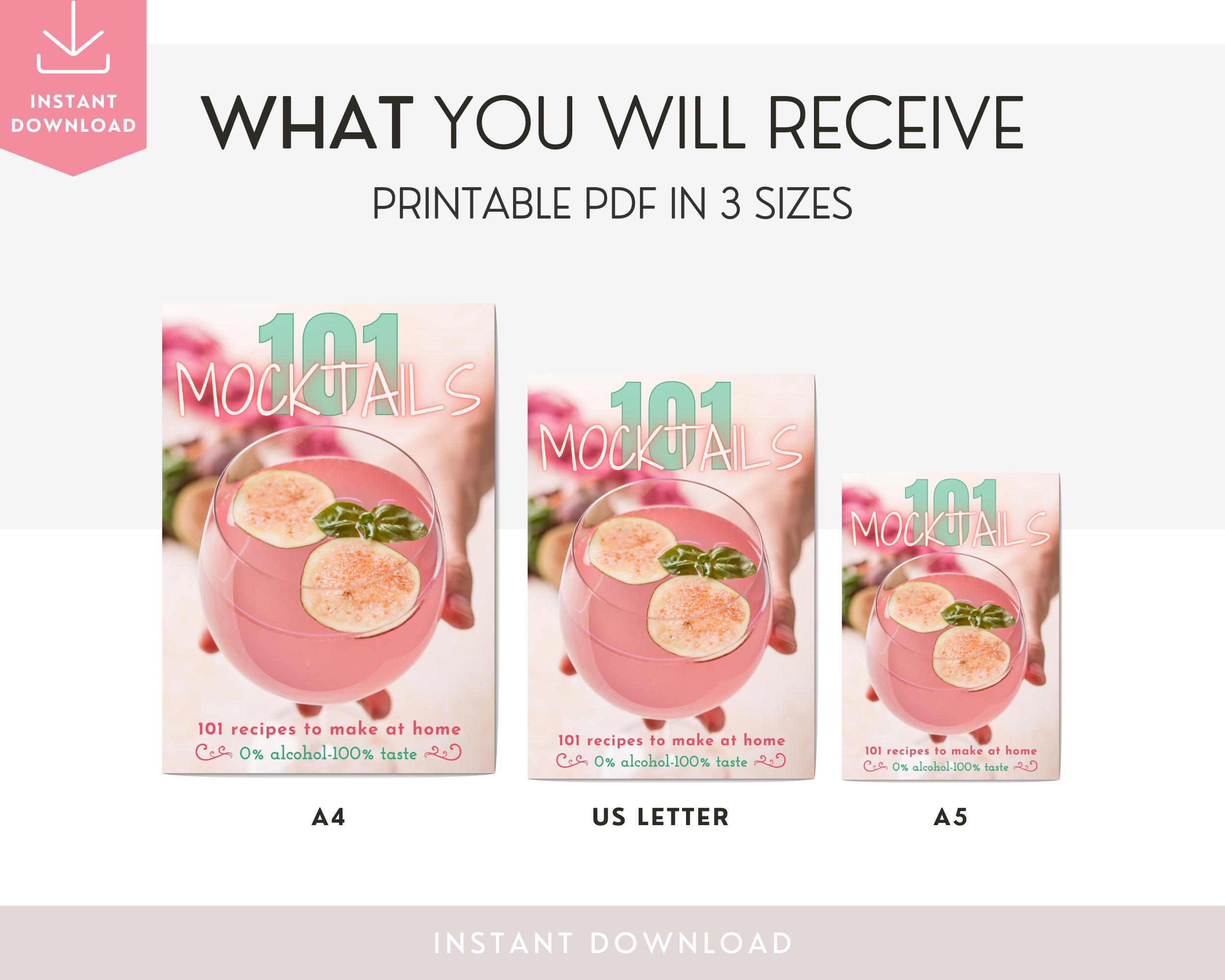 Mocktail Recipes, 101 Non-alcoholic Drinks, Digital Mixologist E-book ...