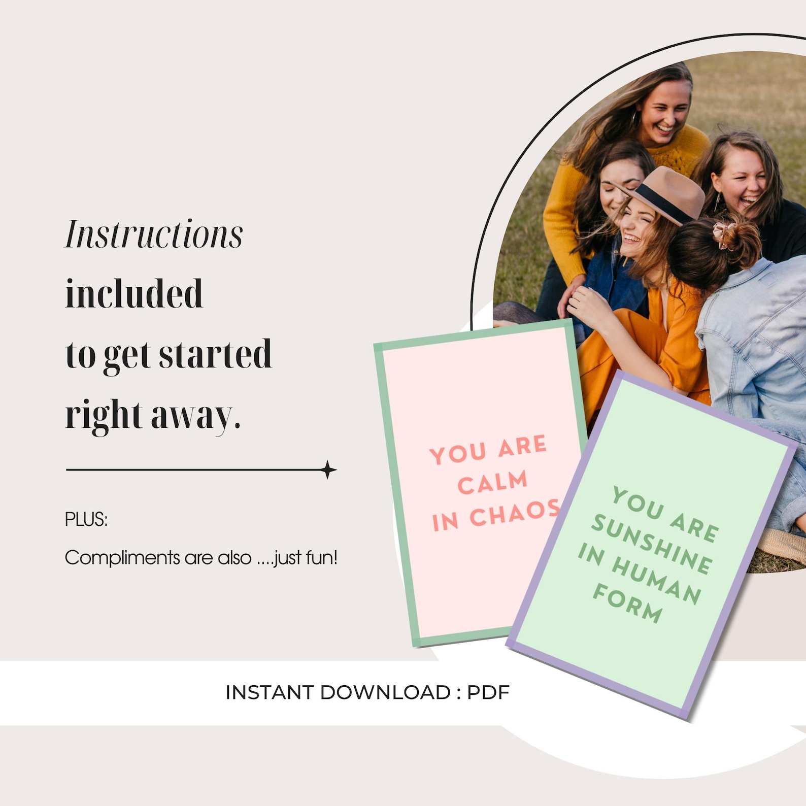 Compliment Game 80 Cards, Group Therapy Activity Counseling Tool ...