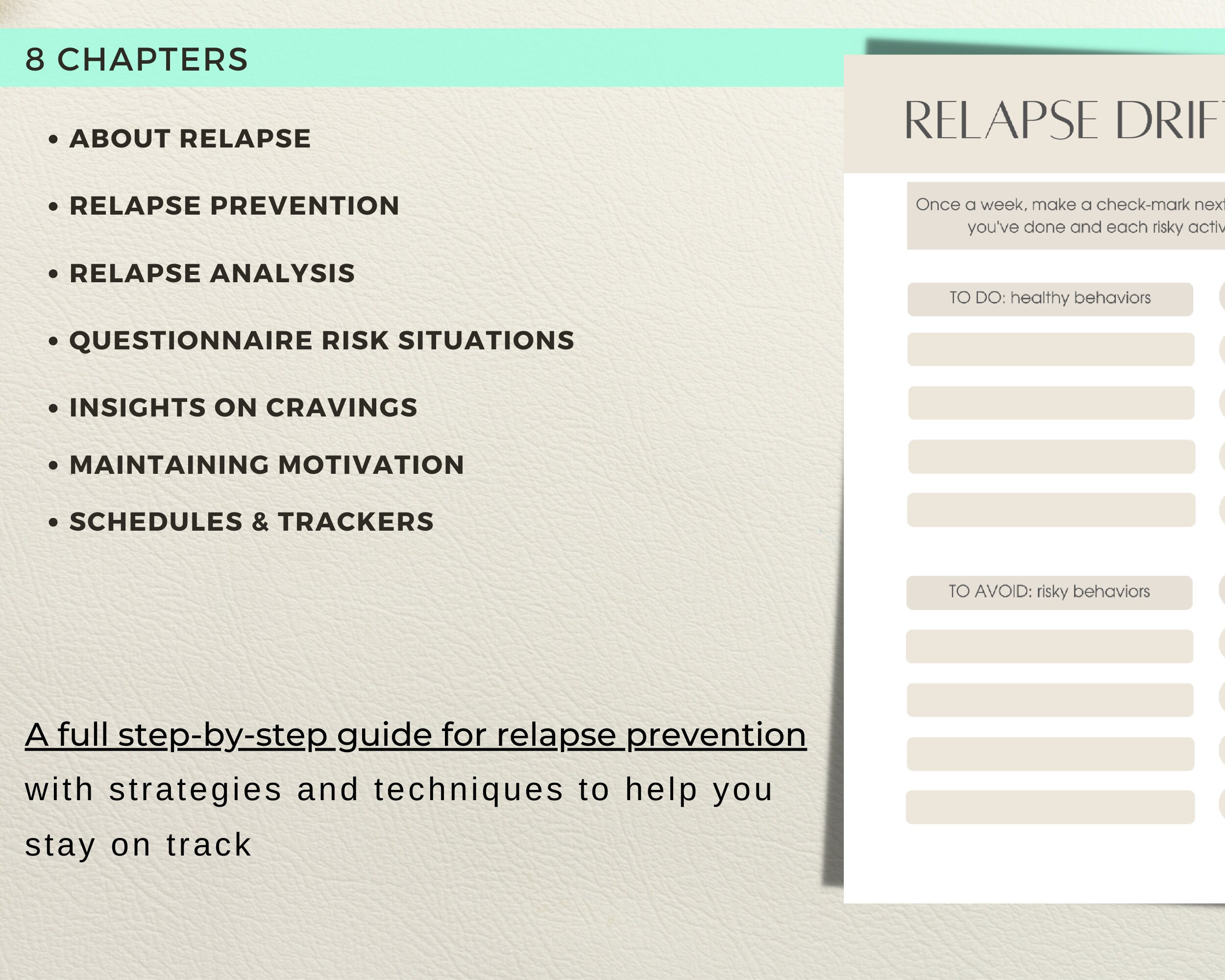 Relapse Prevention Plan Worksheets Addiction Recovery - Etsy Canada