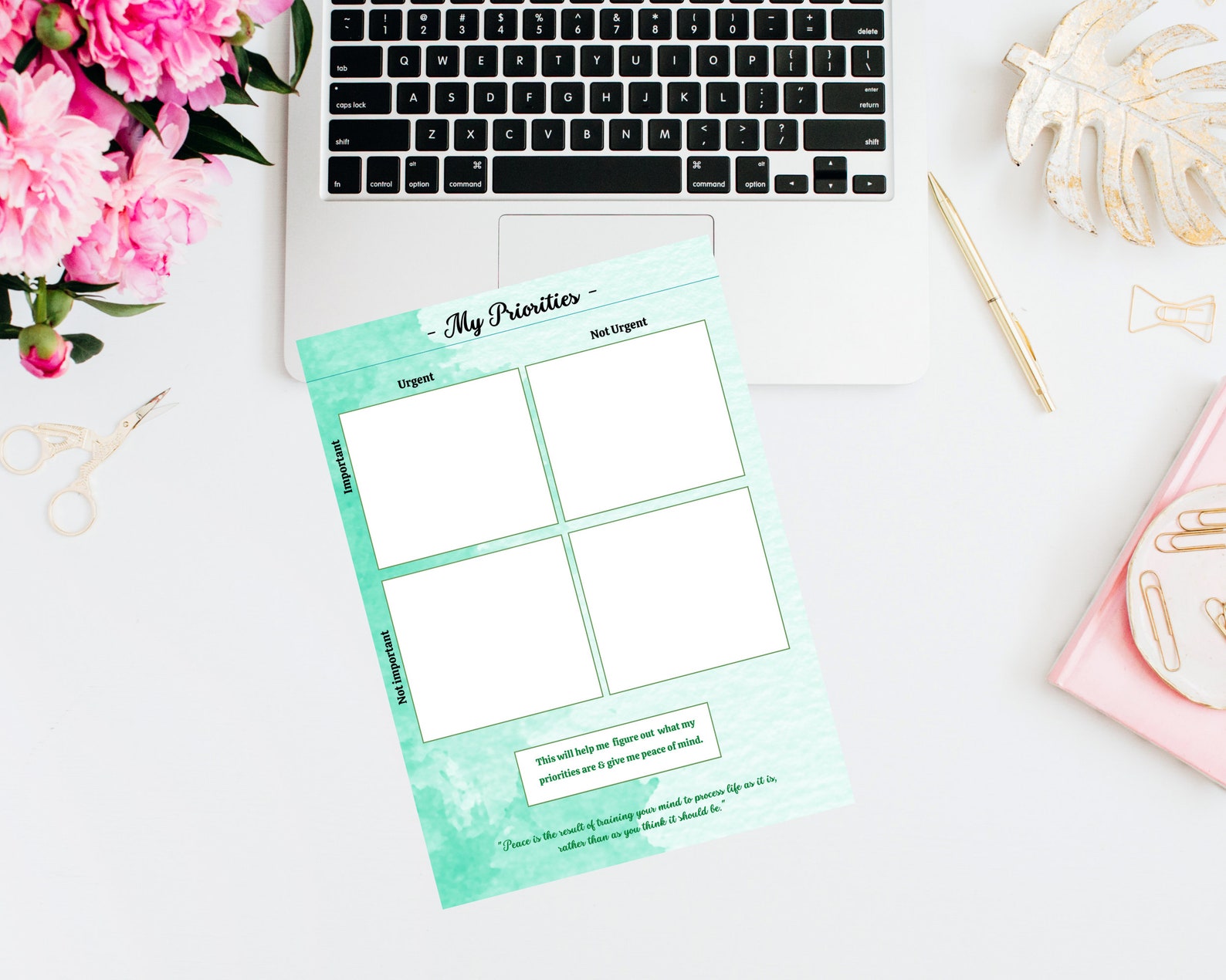 Watercolor Abstract to Do List, My Priorities Check List, Simple Tasks ...