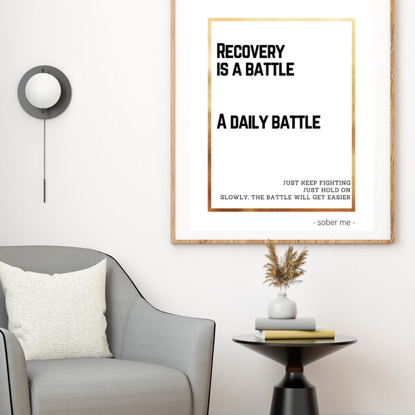 Addiction Recovery Posters - Etsy