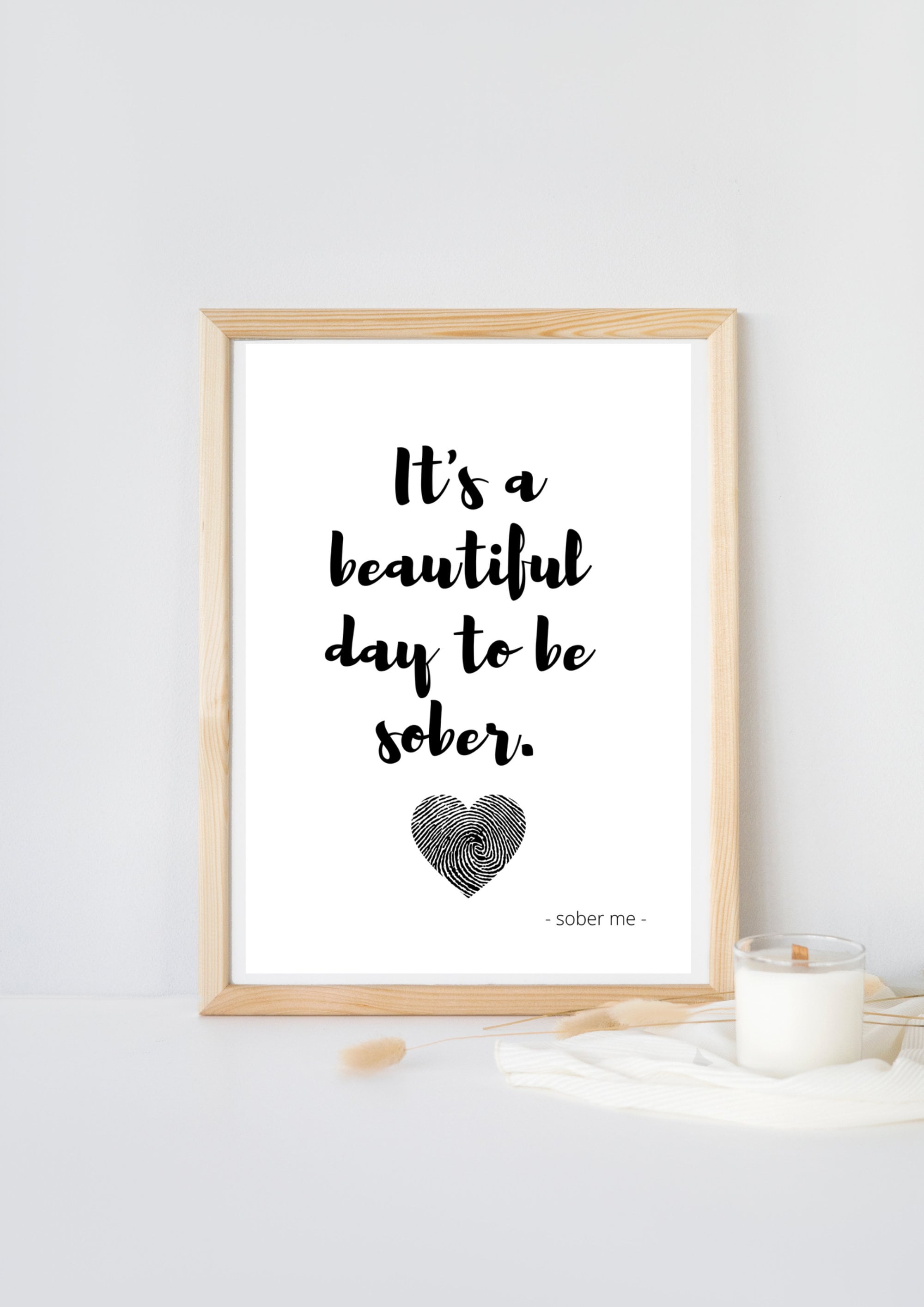 Sobriety Printable Poster for Addiction Recovery Affirmation It's a ...