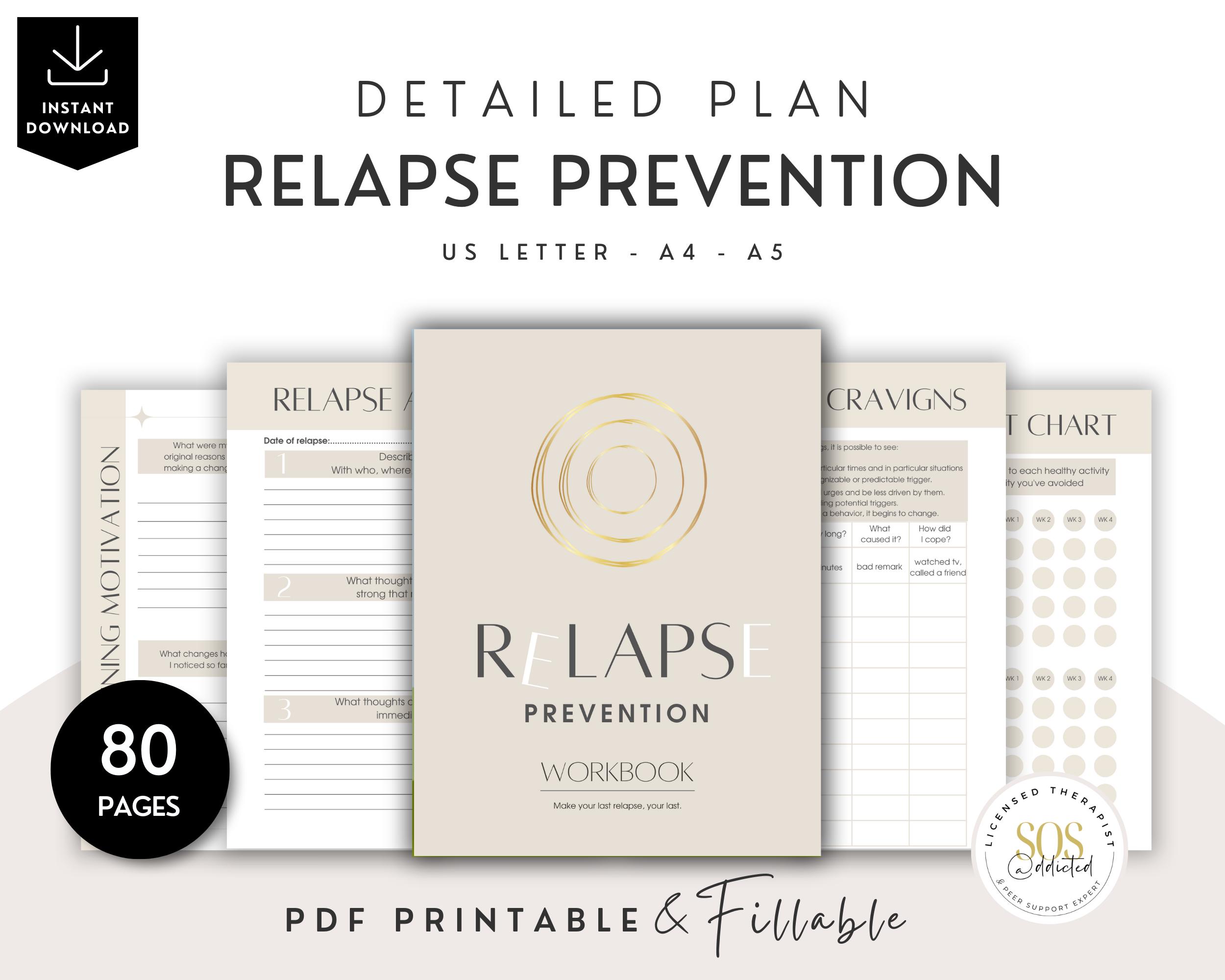 Hojas De Trabajo Para El Plan De Prevención De Recaídas