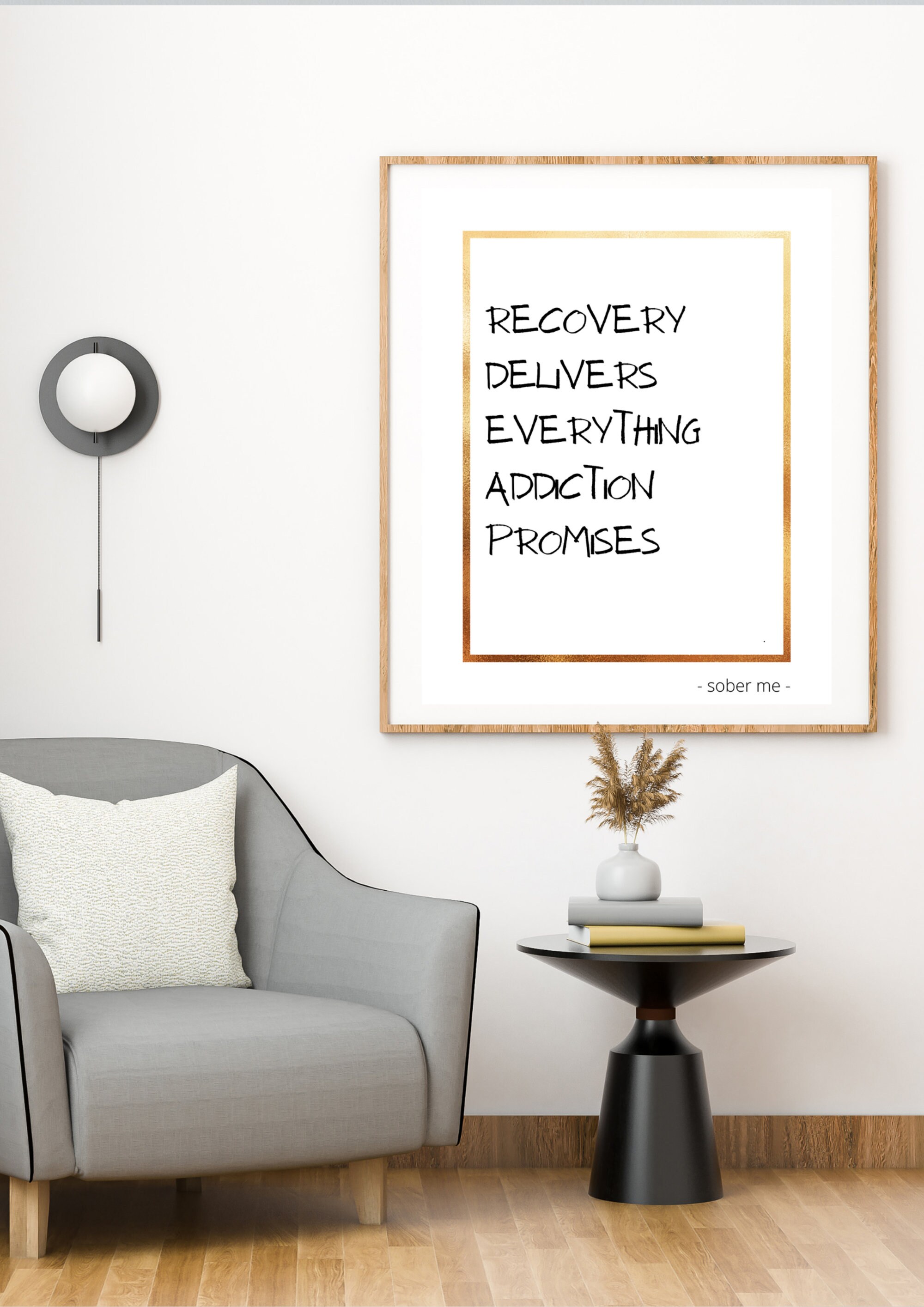 Printable Affirmation Poster Pdf Recovery Delivers Everything Addiction ...