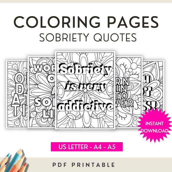 Recovery Coloring Pages - Etsy