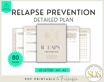 Relapse Prevention Cheat Sheet and Plan, Sobriety, Addiction, Substance ...