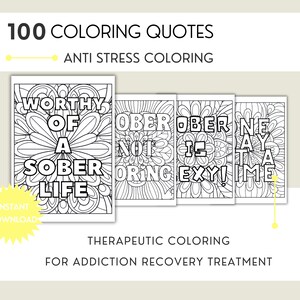 Sobriety Journal Motivational Coloring Pages, Sober Quotes, Recovery ...