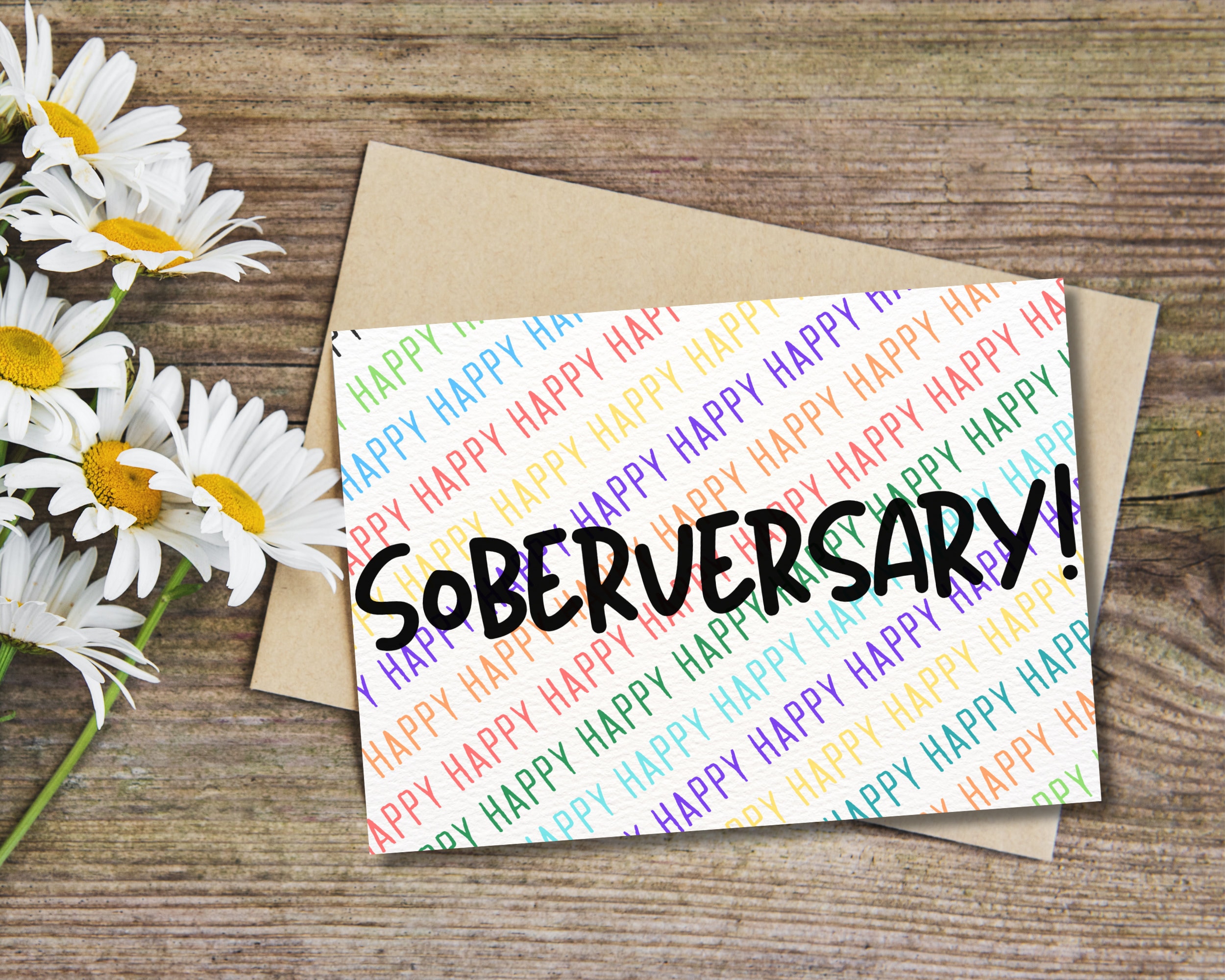 Happy Soberversary Card, Sobriety Anniversary, Addiction Recovery ...