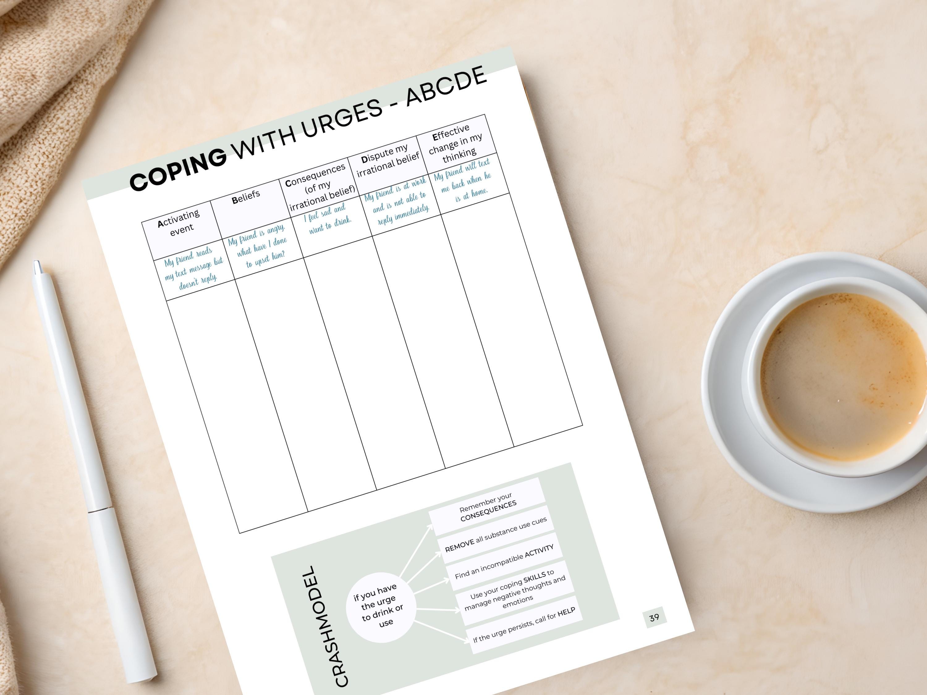Digital Addiction Recovery Workbook – Sobriety Journal PDF With Therapy ...