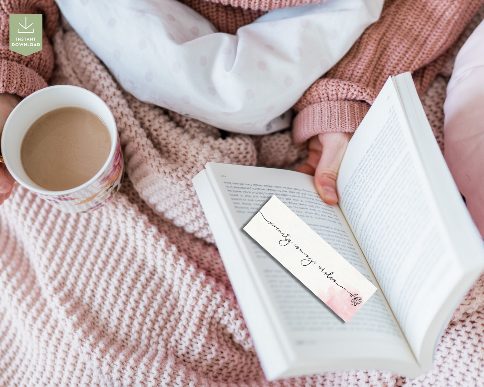 Printable Bookmarks With AA Slogans and Affirmations, Watercolor NA ...