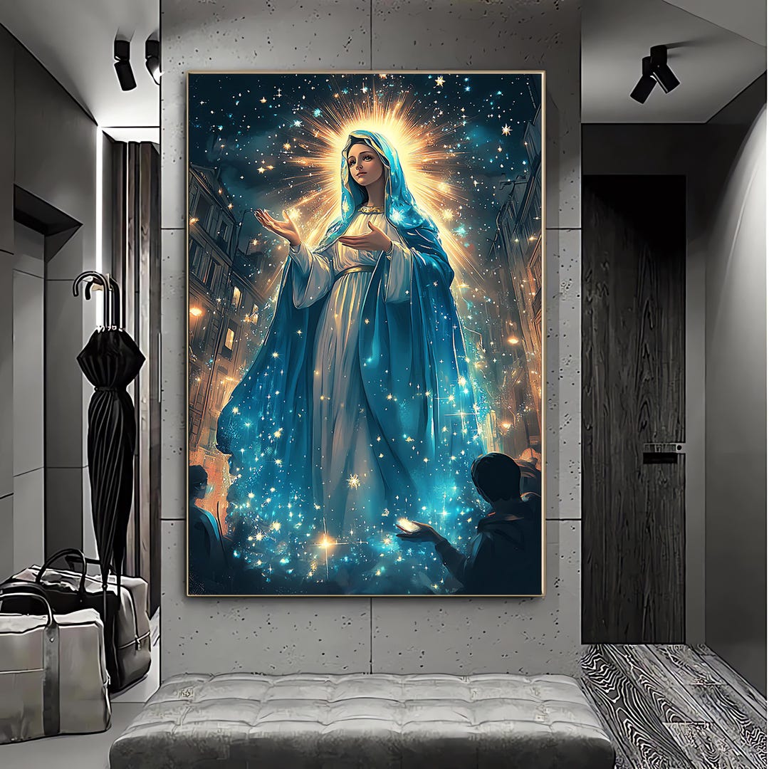 Religious Wall Art, Our Lady Art Decor, Guadalupe, Canvas Art, Lady ...
