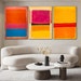 Mark Rothko Set of 3 Canvas Print, Mark Rothko Wall Arts, Mark Rothko ...