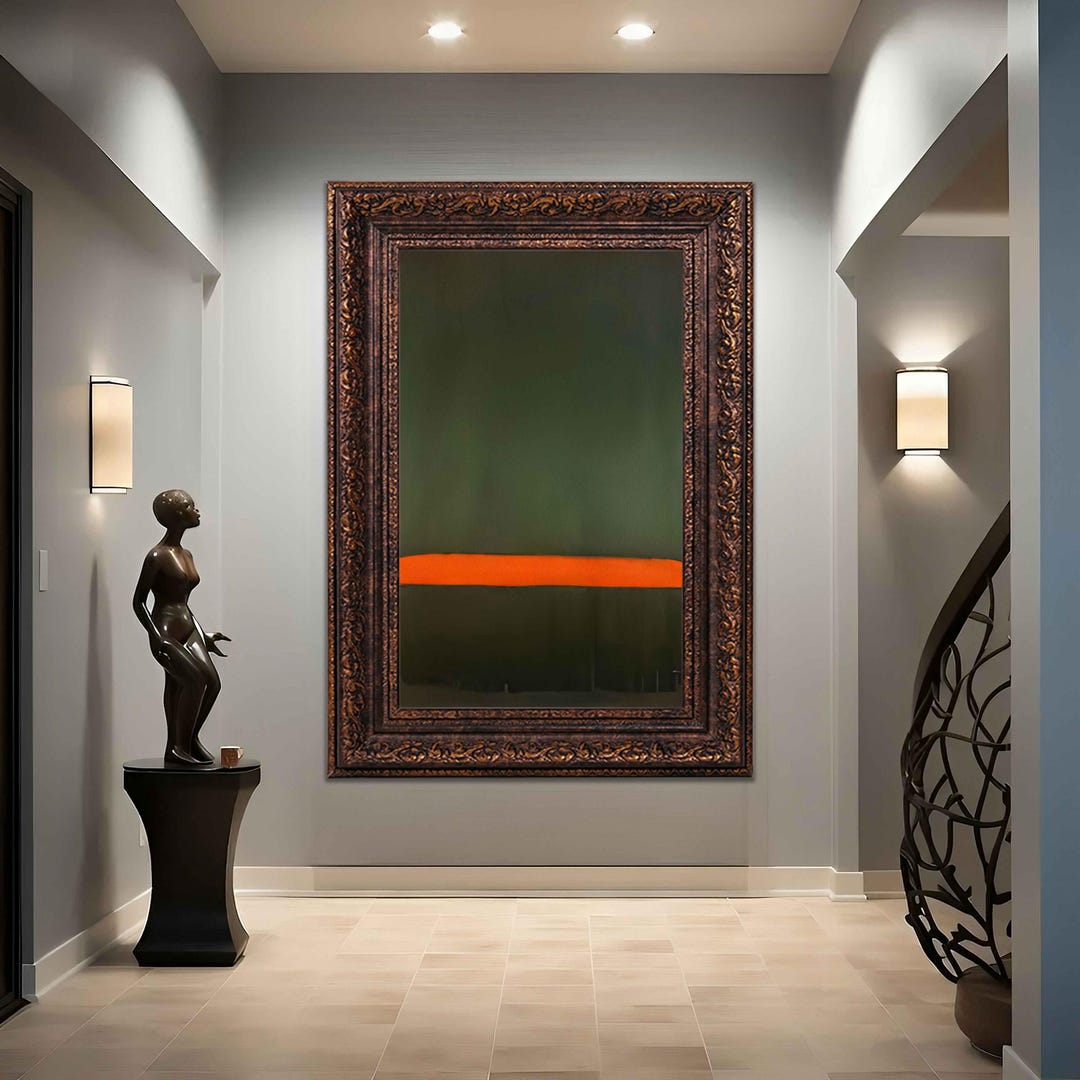 Mark Rothko Green Canvas Painting, Mark Rothko Green Production, Mark ...