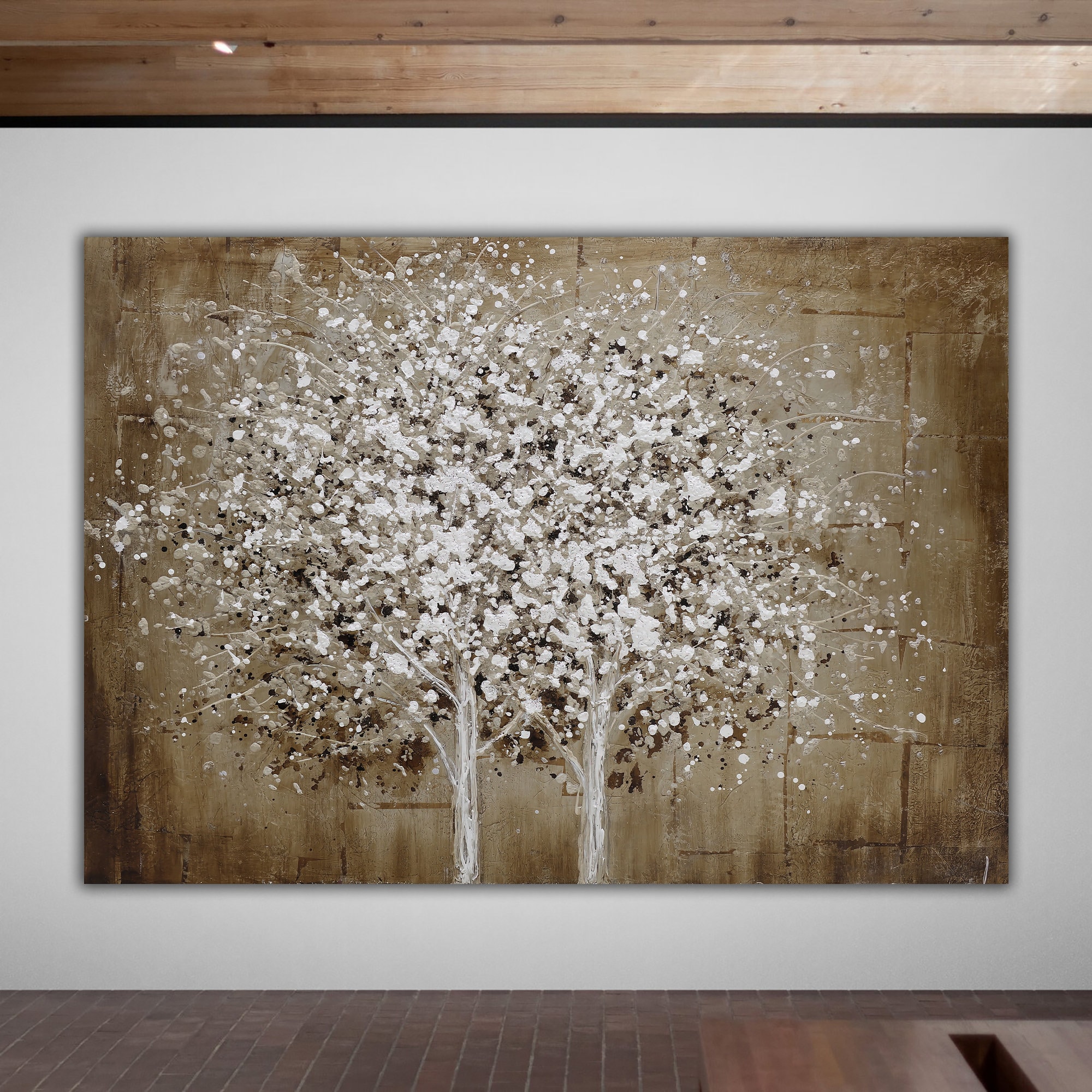 Autumn Tree Canvas Painting Tree Canvas Print Wood Art - Etsy
