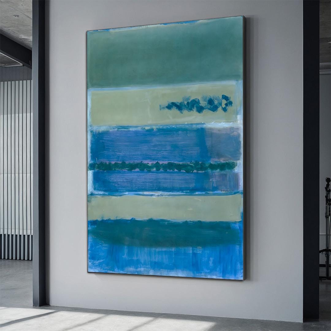 Mark Rothko Blue and Grey Canvas Color Art Reproduction, Best Mark ...