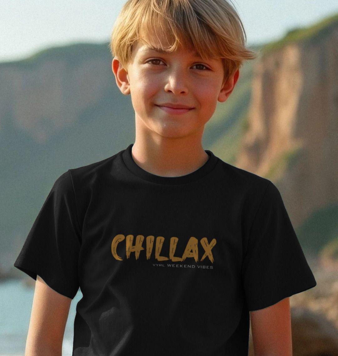 Chillax | Kids Classic Organic Cotton T-shirt | Vyrl Co. - Etsy