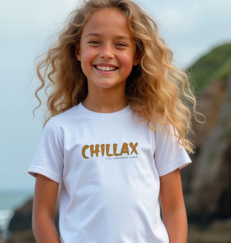 Chillax | Kids Classic Organic Cotton T-shirt | Vyrl Co. - Etsy