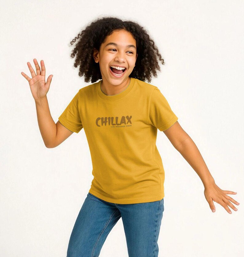 Chillax | Kids Classic Organic Cotton T-shirt | Vyrl Co. - Etsy