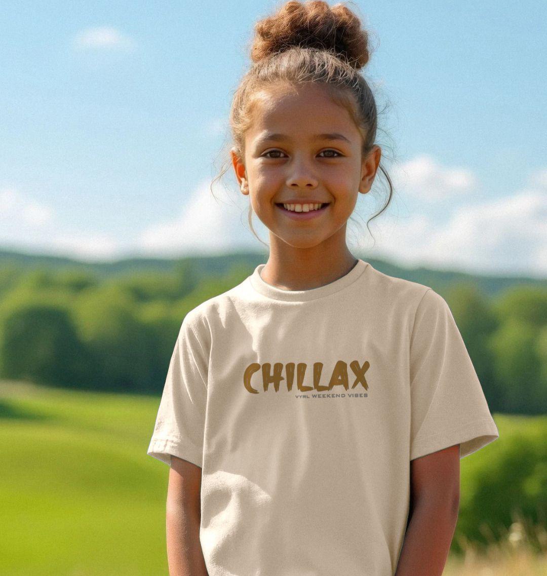 Chillax | Kids Classic Organic Cotton T-shirt | Vyrl Co. - Etsy