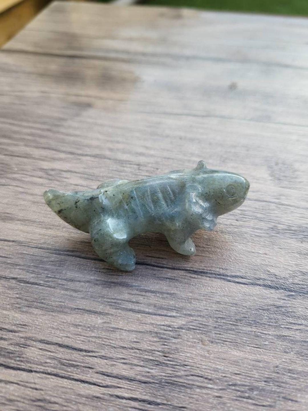 Cute Labradorite Salamander Axolotl , Crystal Carving - Etsy