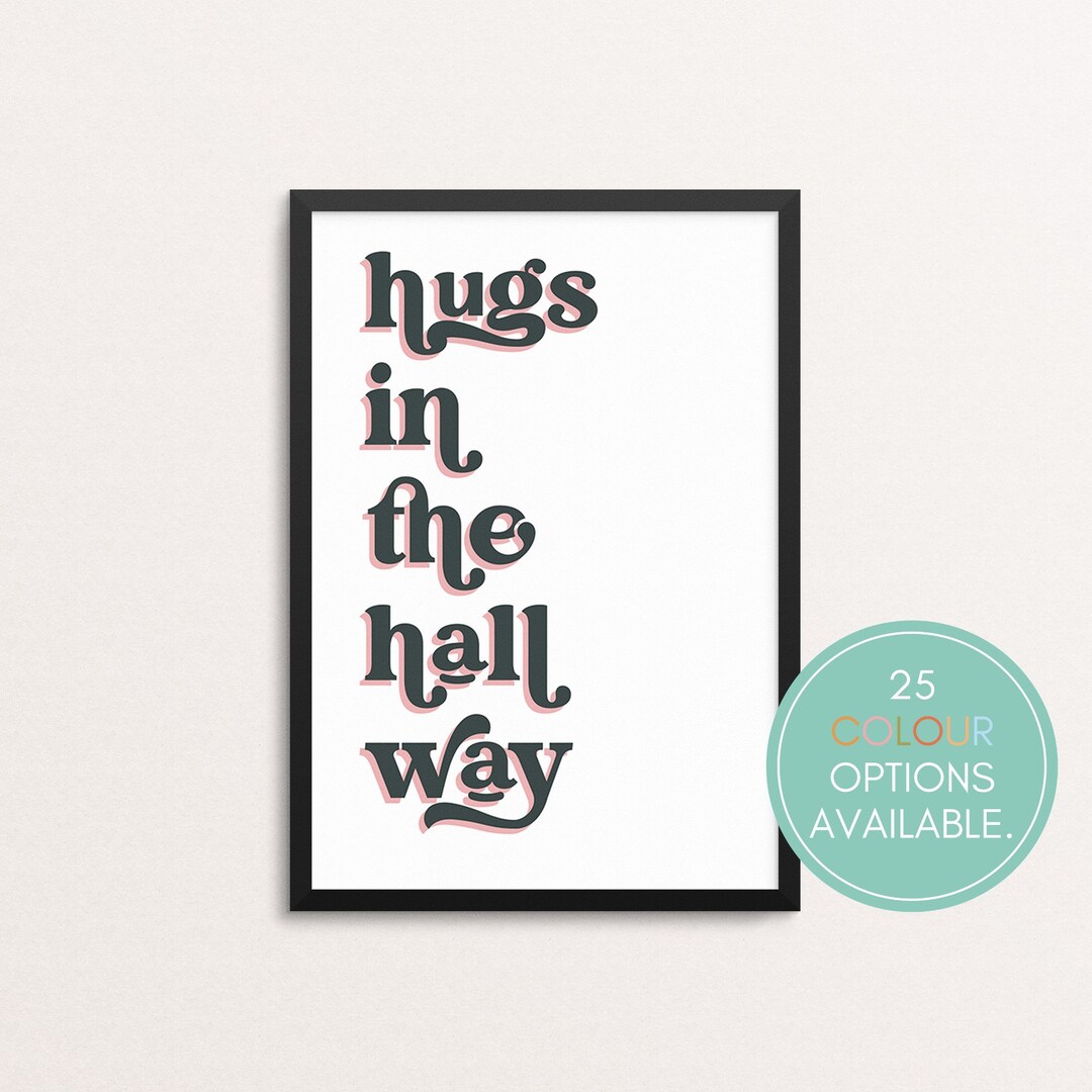Hugs in the Hallway Print | Entrance Hall Print | Housewarming Gift ...