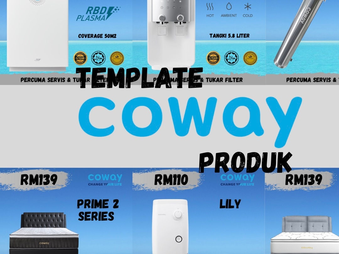 Template Produk Coway Etsy